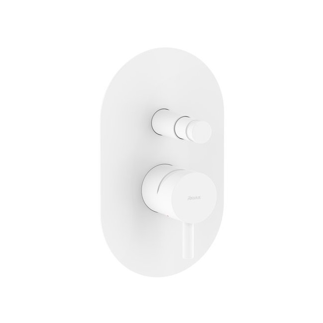 RAVAK Espirit falba süllyesztett csaptelep, kétutas, belső egységgel, bársony fehér - RAVAK