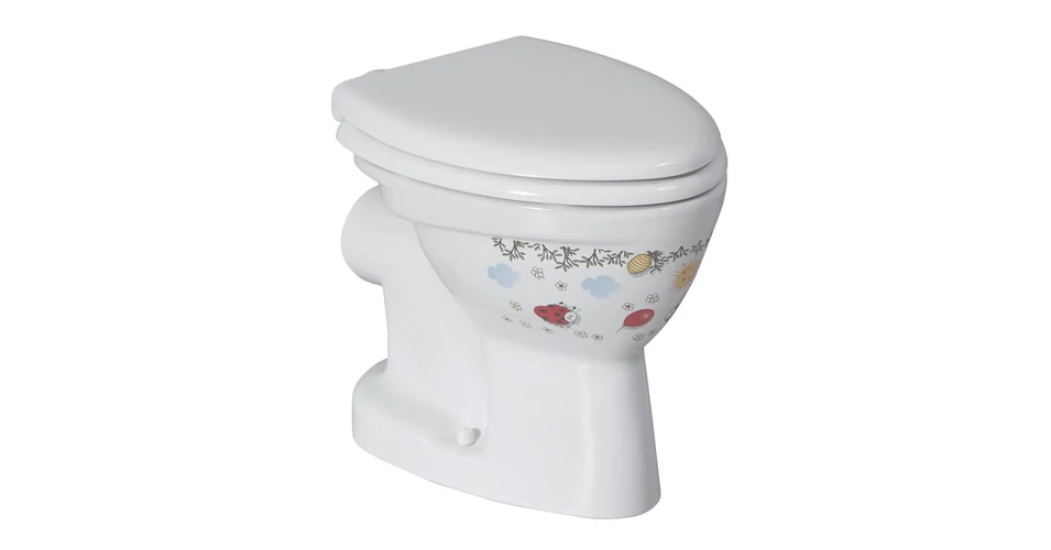 CREAVIT Kid WC-csésze, hátsó kifolyású, színes mintával - CREAVIT