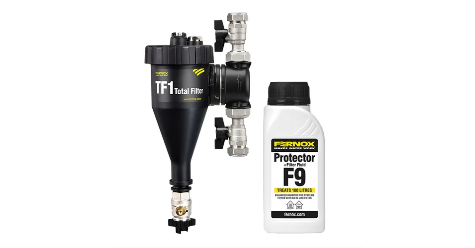 FERNOX TF1 Total Filter 3/4 + Protector+ Filter Fluid F9 - FERNOX
