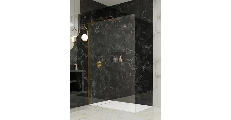 RADAWAY Modo SL II Gold Walk-in zuhanyfal - RADAWAY