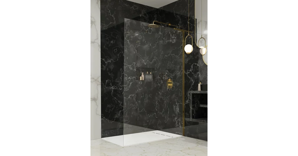 RADAWAY Modo SL II Gold Walk-in zuhanyfal - RADAWAY