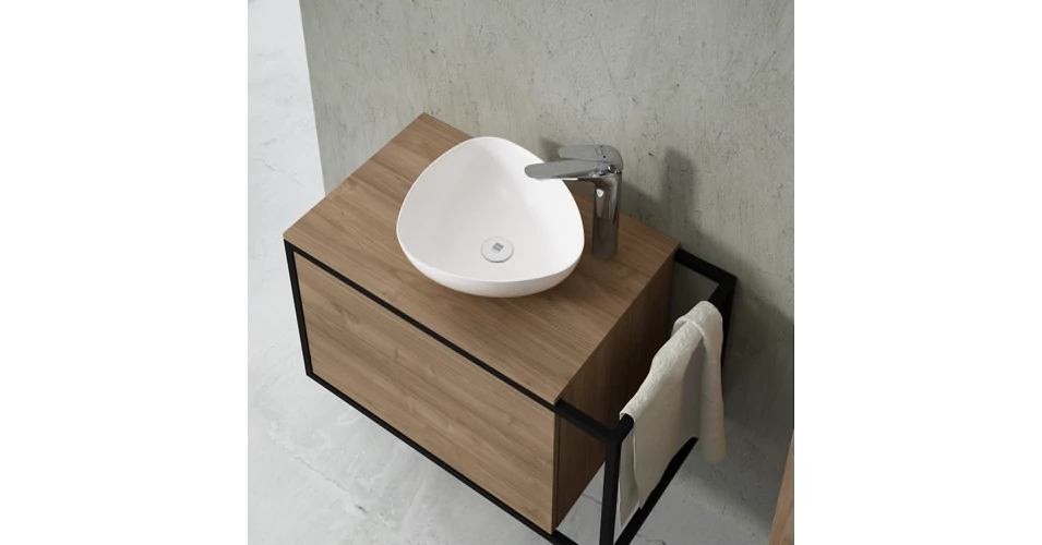 STROHM TEKA Itaca mosdótál, öntött márvány, 38 cm - STROHM TEKA